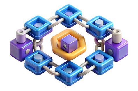 3d Ai Driven Blockchain Frame Concept With Secure Digital Connections