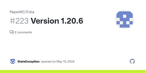 Version 1206 · Issue 223 · Papermcfolia · Github
