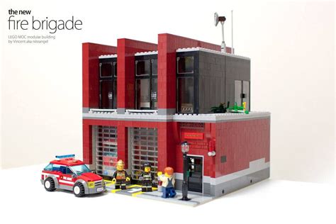 Moc Lego Fire Brigade Victoyz Lego Fire Lego City Fire Lego Modular