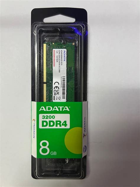 Adata 8gb Ddr4 3200 Laptop Ram Computers And Tech Parts And Accessories Computer Parts On Carousell