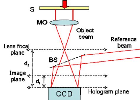 Sketch Of The Dh Setup S Sample Bs Beam Splitter Mo Microscope