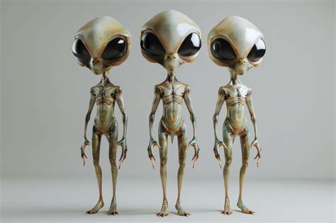 Alien Conflict Visualization Art Premium Ai Generated Image