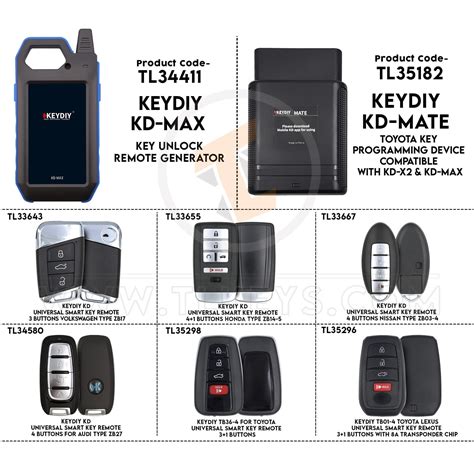 Keydiy Tools Smart Key Remotes Kd Max Kd Mate