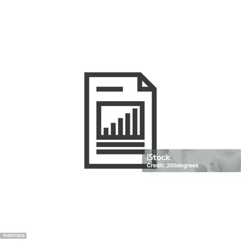 스프레드시트 문서 종이 개요 아이콘 그래픽 및 웹 디자인에 대 한 선 스타일에 고립 된 참고 종이 아이콘 간단한 평면 기호 픽셀