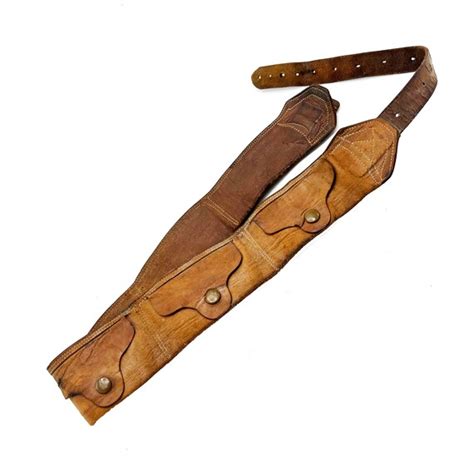 Retro 1970s Brown Leather Utility Style Belt Gem