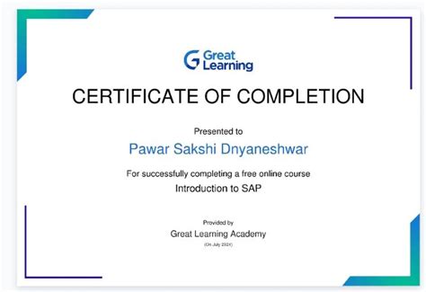 Sakshi Pawar On Linkedin Hi All I Have Successfully Completed The
