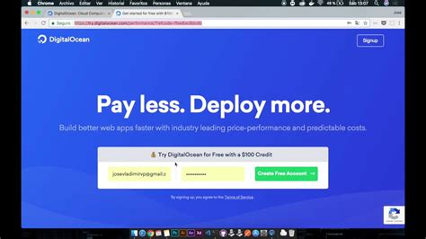 Deploy De Nodejs En Digital Ocean Parte 1 Bonus Vps Gratis Youtube