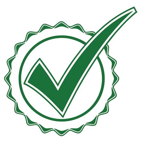 Premium Vector Green Check Mark Approved Symbol Concept Design