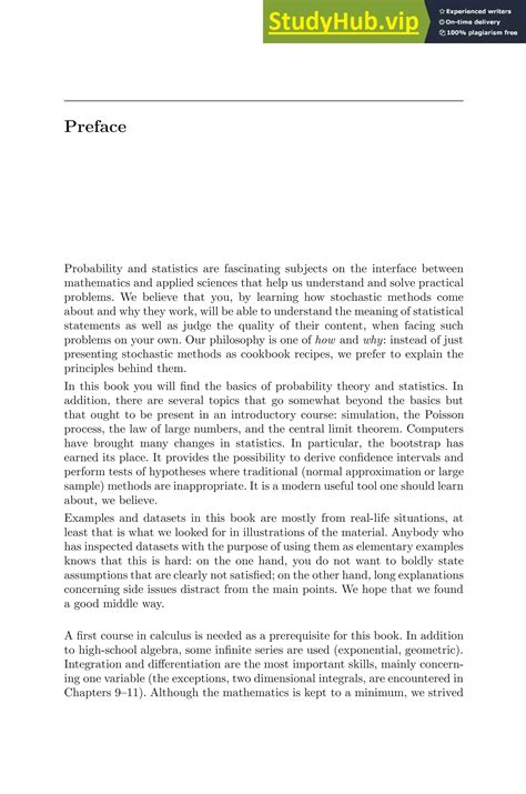 A Modern Introduction To Probability And Statistics Understanding Why And How With Figures
