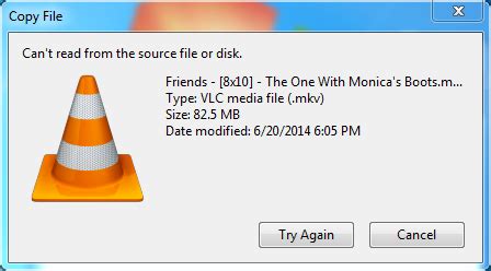Can T Read Source File Or Disk