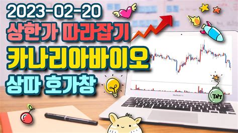 카나리아바이오 상한가 따라잡기 상따 호가창 상따매매 거래원입체분석 주식 복기 주식 단타 주식트레이더 오늘상한가종목 특징주 테마주 Youtube