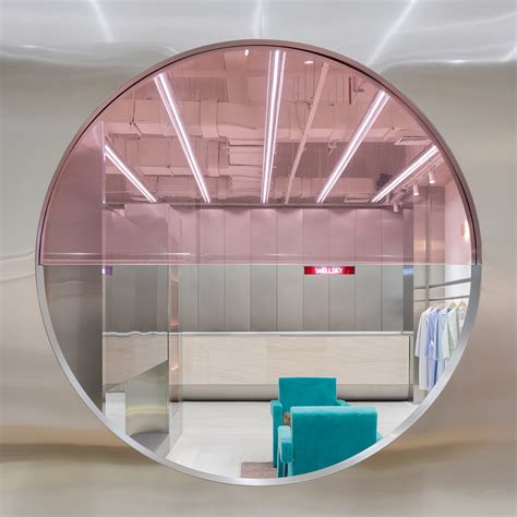Slanted Walls Frame Display Areas In Chongqings Snd Boutique