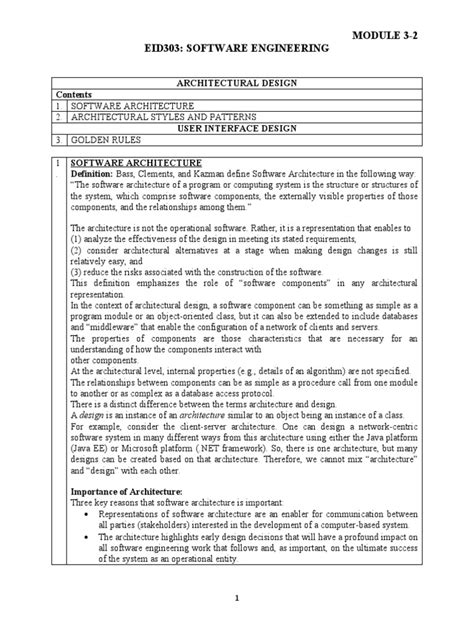 software engineering module iii ii notes pdf