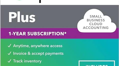 Intuit Quickbooks Online Plus Year Subscription Pc Mac Online