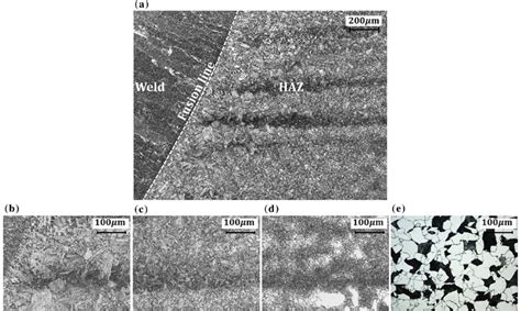 Optical Micrographs Of Microstructure Of The Sample A Top In Coupon