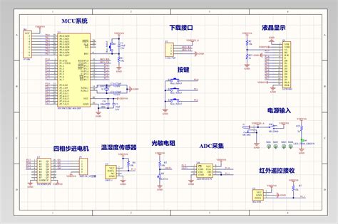 基于51单片机的智能遥控晾衣架温度湿度光强检测proteus仿真原理图pcb基于51单片机的温湿度实时监测系统仿真原理图 Csdn博客