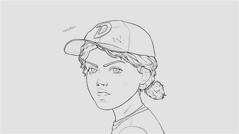 Clementine S2 Sketch Rthewalkingdeadgame
