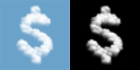 통화 Usd 기호 및 기호 구름 또는 연기 패턴 비즈니스 금융 개념 투명 그림 고립 된 플 로트에 파란 하늘 배경에 불투명 마스크 벡터 곡선에 대한 스톡 벡터 아트 및 기타
