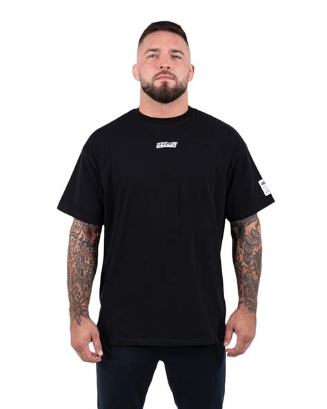 Logo Oversized Tee Black Scramble Eu