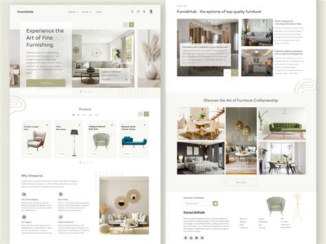 Furnishhub Web Design Ui By Fareeha Choglay On Dribbble