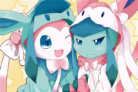 Sylveon And Glaceon Wallpapers Wallpaper Cave