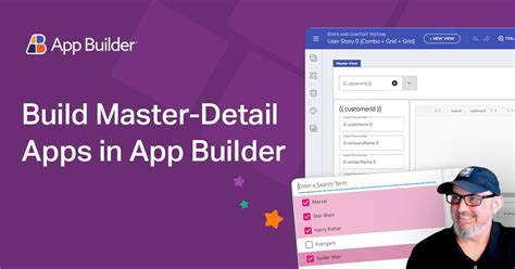 Webinar Build Master Detail Apps In App Builder Infragistics