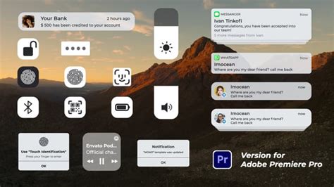 Phone Ui Interface Elements Ft Iphone Notification And Messenger Envato