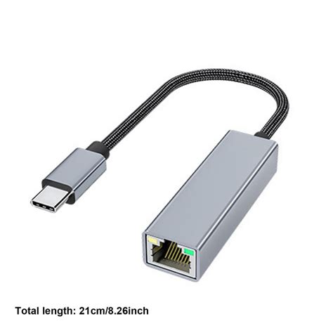 USB Type C Ethernet Adapter Network Card USB Type C To RJ45 1000Mbps Lan Internet Cable For