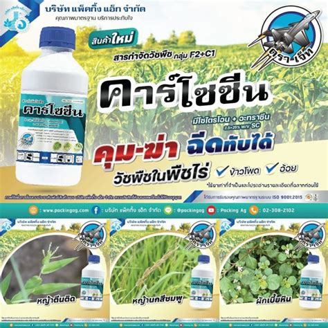 คาร์โซซีน ขนาด 1 ลิตร โซไตรโอน อะทราซีน ยาคุม ฆ่า หญ้าในไร่ข้าวโพดและอ้อย กำจัดวัชพืชใบแคบ และ