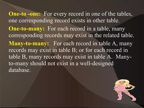 creating relationships with tables odp
