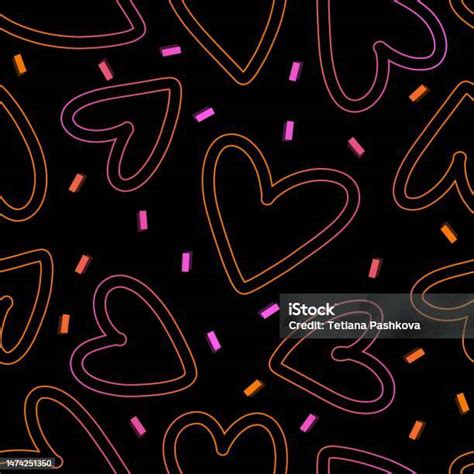 발렌타인 수채화 하트 포장지와 직물을위한 원활한 패턴 공휴일에 대한 스톡 벡터 아트 및 기타 이미지 공휴일 낮 다중 색상 Istock