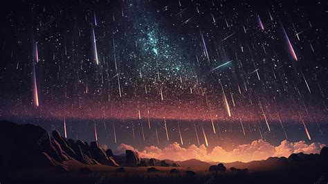 별 유성우 배경 유성우 별이 빛나는 하늘 유성 배경 일러스트 및 사진 무료 다운로드 Pngtree