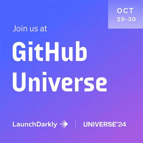 Launchdarkly On Linkedin Heading To Github Universe Later This Month 👋 Stop By And Say Hello Or