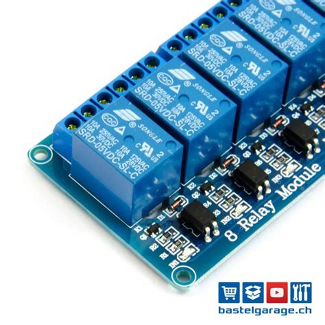 8 Kanal Relais Modul Bastelgarage Elektronik Online Shop