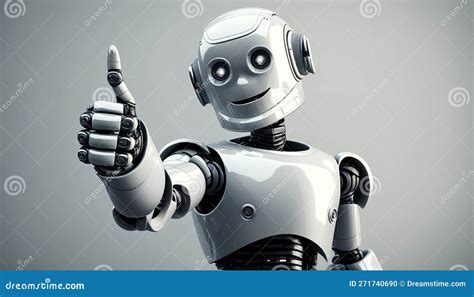 An Image Of Robot Giving The Thumbs Up Generative Ai Stock Illustration Illustration Of