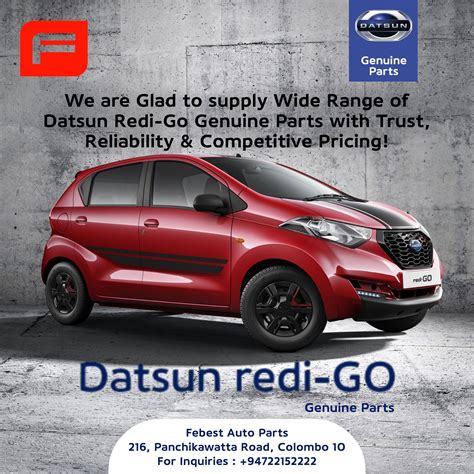 Datsun Redi Go Genuine Parts Lankamarket