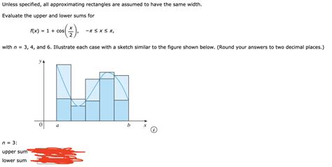 solved unless specified all approximating rectangles are