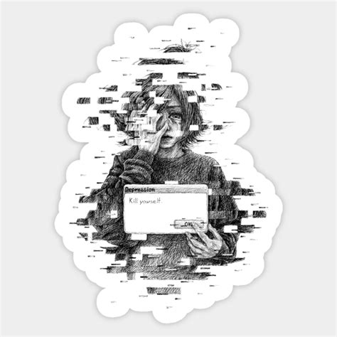 Depression Depression Sticker Teepublic