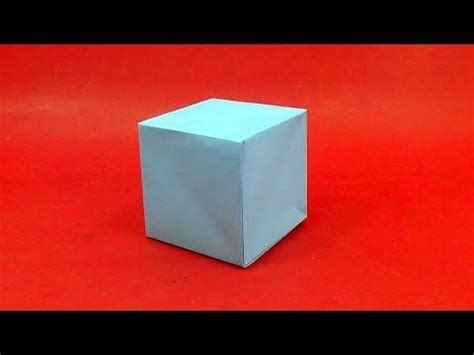 Easy Way To Make An Origami Paper Cube Box Handmade Cube Box YouTube Paper Cube Origami