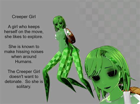 [mmd] Creeper Girl Idea [monster Girl Apartment] By St4f1r3 On Deviantart