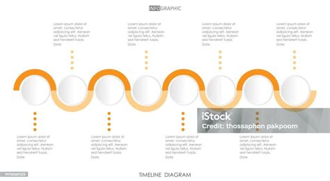 타임 라인 다이어그램 비즈니스 인포 그래픽 템플릿 원 요소 현대 8 단계 타임 라인 인포 그래픽 다이어그램 프리젠 테이션 인포 그래픽 벡터 도로지도에 대한 스톡 벡터 아트