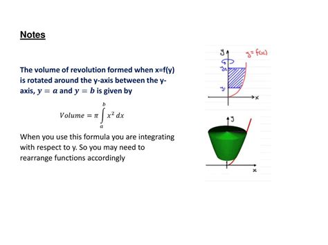 Integration Volumes Of Revolution Ppt Download