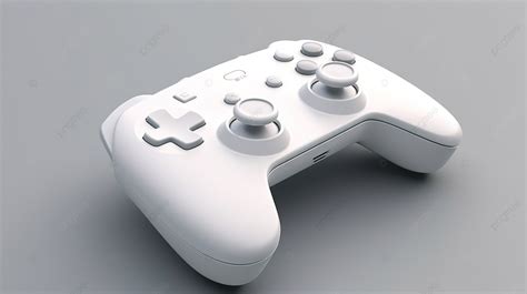 콘솔이나 컴퓨터 게임을 위한 현대적인 흰색 게임 조이스틱의 렌더링된 그림 게임패드 게임 컨트롤러 조종간 배경 일러스트 및 사진 무료 다운로드 Pngtree