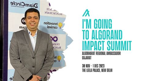 Speaking At Algorand Impactsummit On C Sunil Kapadia Posted On The