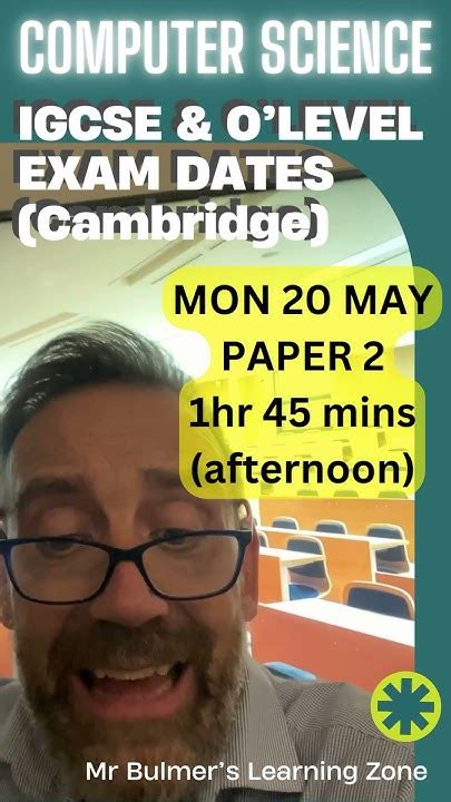 Igcse And Olevel Computer Science Exam Dates May 2024 Revision Cambridge Computerscience