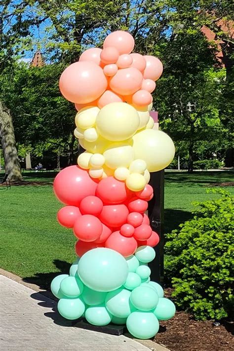 Outdoor Party Balloon Decoration Ideas Outdoor Balloon Yard Décor In