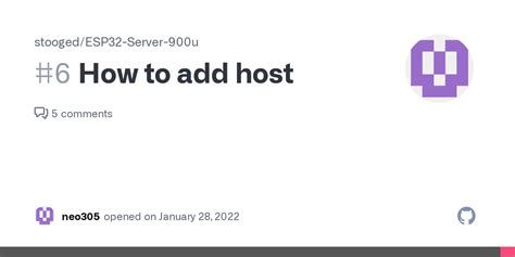 How To Add Host · Issue 6 · Stooged Esp32 Server 900u · Github