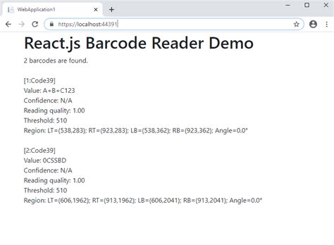 Recognize Barcodes In Image In ASP NET Core Application With React Js