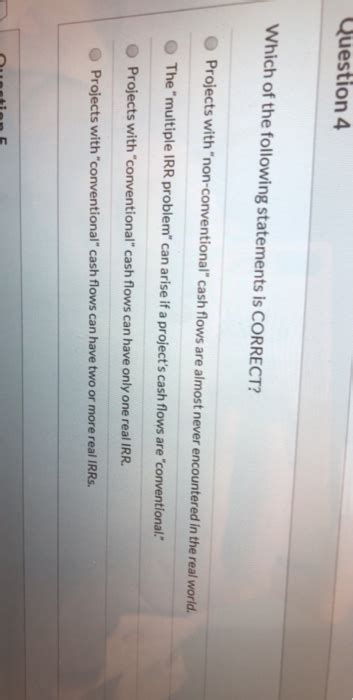 solved question 4 which of the following statements is