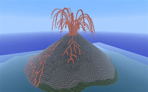 Erupting Volcano Minecraft Map